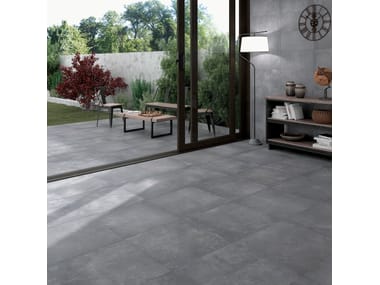 BOULEVARD Porcelain stoneware wall/floor tiles with concrete effect By ...