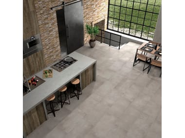 BOULEVARD Porcelain stoneware wall/floor tiles with concrete effect By ...