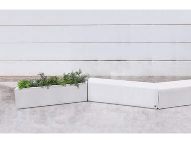 BOX TO BOX Modular backless concrete bench By SIT
