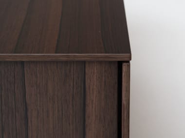BOXES Wooden bedside table with drawers By Porro | design Piero Lissoni