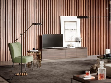 BRENDA Round stainless steel coffee table for living room By Laskasas