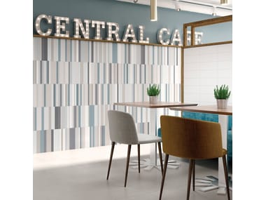 Glazed porcelain stoneware wall tiles with brick effect BRICK GRADIENT ...