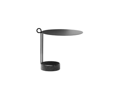LOOP COFFEE Round metal side table By BROSS | design Victor Vasilev