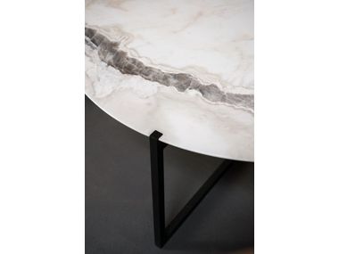 ICARO STONE Round natural stone coffee table By Baxter