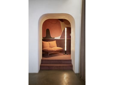 PILLOW Leather armchair By Baxter