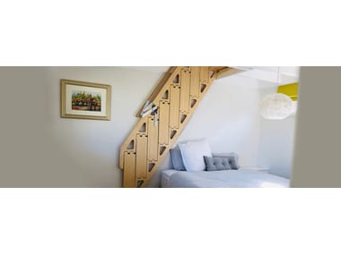 Bcompact Bamboo Folding Staircase Bamboo folding staircase By Bcompact