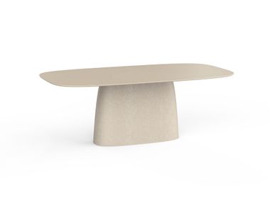 LEVIT L Rectangular concrete garden table By Betoni