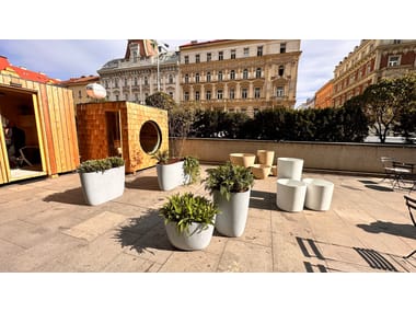 ORGANIC L Pot de fleurs By Betoni