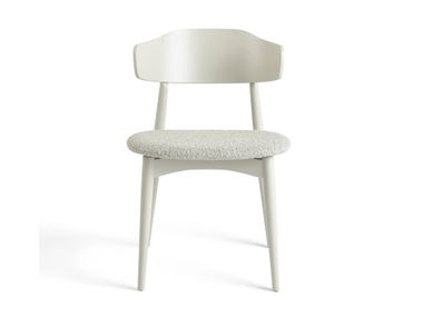 FLOW 826 Beech chair with padded seat By Billiani