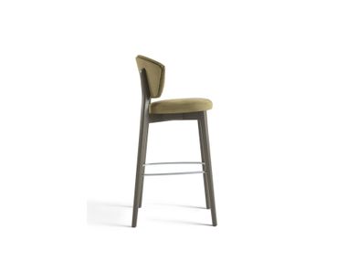 STELLA 819 Upholstered high beech stool By Billiani