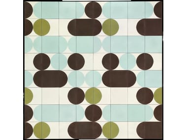 PILL COCKTAIL 21 Handmade cement tiles By Bisazza | design India Mahdavi