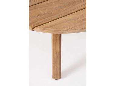 EULARIA Round teak garden side table By Bizzotto