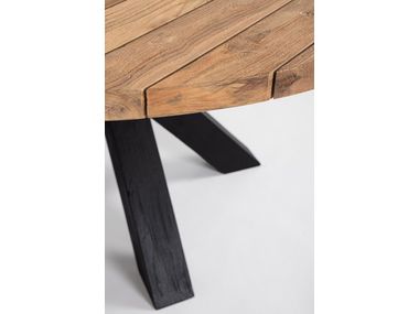 RODERICK Round teak garden table By Bizzotto