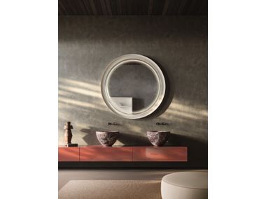 I FIUMI Mirror with integrated lighting By Boffi | design Claudio ...