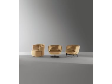 DOGE Fabric armchair with armrests By Bonaldo