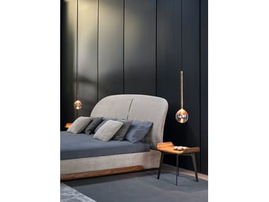 OLOS BED Upholstered fabric double bed By Bonaldo | design Mauro Lipparini