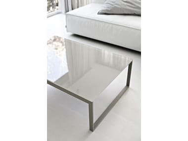 HIP HOP Crystal and steel coffee table By Bontempi Casa