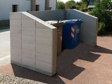 Element for perimeter enclosure Box for bins By Edil Leca