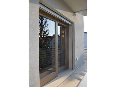 Wooden sliding lifts Window By Bussi