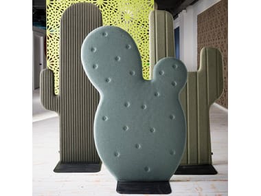 Free standing sound absorbing screen BuzziCactus Taco BuzziCactus Collection By BuzziSpace ...