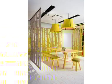 Hanging felt room divider BuzziFalls BuzziFalls Collection By ...