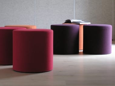 Upholstered felt pouf BuzziSpot By BuzziSpace