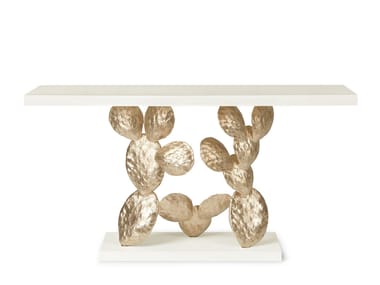 Lacquered rectangular stone console table CACTUS By Ginger & Jagger