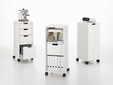 CADDY Powder coated steel Trolley By Vitra | design Christoph Ingenhoven