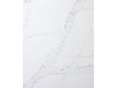 Reconstructed stone kitchen worktop with marble effect CALACATTA AMALFI ...