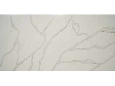 Reconstructed stone kitchen worktop with marble effect CALACATTA CAPRI ...