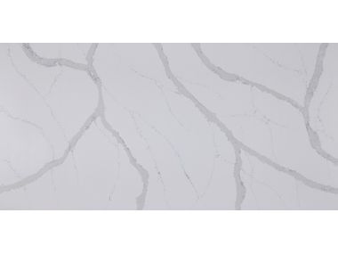 Reconstructed stone kitchen worktop with marble effect CALACATTA ...
