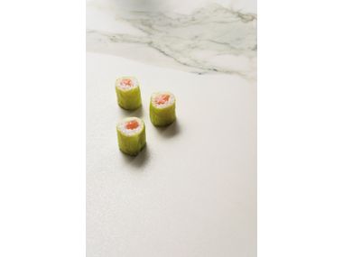CALACATTA Full-body porcelain stoneware kitchen worktop with marble ...