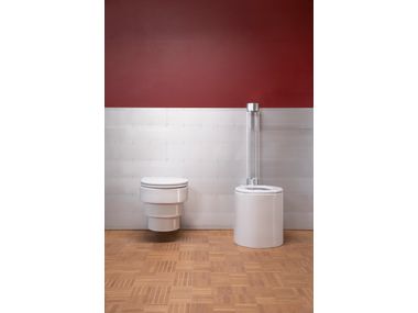 CALLIPYGE WHITE Wall-hung ceramic toilet By Trone
