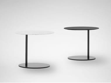 PEBBLE Round marble coffee table By CAMERICH