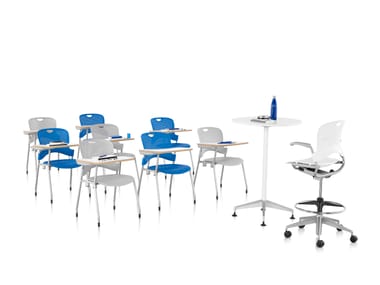 CAPER Nylon® training chair with writing tablet By Herman Miller ...