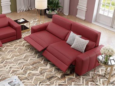 CAPRI 3 seater leather sofa By Sofanella
