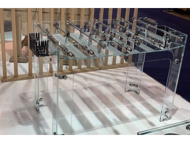 Glass football table CARAT By Billards Toulet