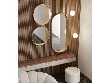 PARADIGMA Rectangular wall-mounted wooden console table By CASA +39