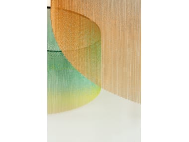 Aluminium chain curtain CEILING HEIGHT CYLINDERS By Kriskadecor