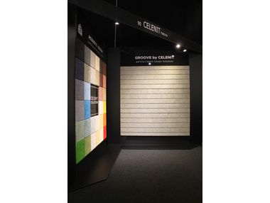 Cement-bonded wood fiber sound insulation panel CELENIT GROOVE By CELENIT