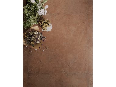 DUO BACK COTTO Porcelain stoneware wall/floor tiles with concrete ...