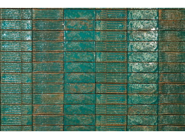 CHAMOTTE QUADRA VERDE 3D Wall Cladding By Mutina | design Patricia Urquiola