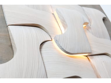 Modular wooden 3D Wall Cladding CHIKAGO By NEXT LEVEL DESIGN STUDIO