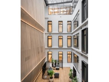 CLADDING BUSINESS CENTRE Aluminium chain cladding By Kriskadecor