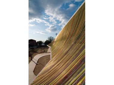 CLADDING EXTERIOR SCHOOL Solar shading / Metal mesh for facade By ...