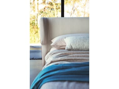 CLAIRE | Fabric bed Fabric double bed with upholstered headboard By ...