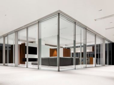CLASSIC Glass and aluminium sliding window with built-in screen By Sky ...