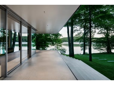 CLASSIC Glass and aluminium sliding window with built-in screen By Sky ...