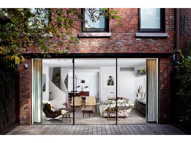 CLASSIC Glass and aluminium sliding window with built-in screen By Sky ...