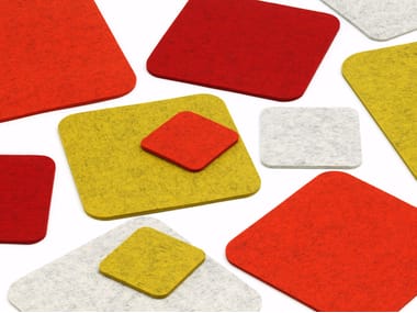 Felt drink coaster / placemat COASTER WITH ROUNDED CORNERS By HEY-SIGN